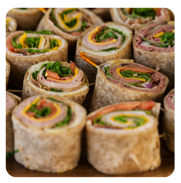 Pinwheel Wraps Platter – La Felicita Catering